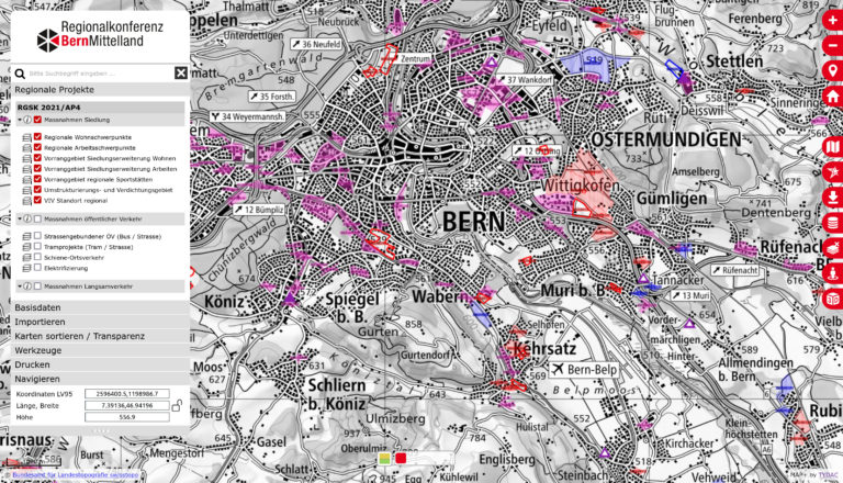WebGIS Regionalkonferenz Bern-Mittelland - TYDAC AG